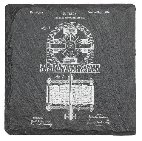 Nikola Tesla electromagnetic motor - Laser engraved fine... – JTM VINTAGE