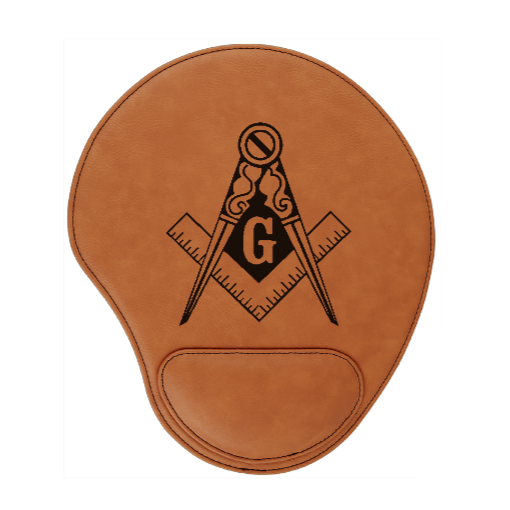 Masonic Square and compass - engraved Leather Mouse Pad... – JTM VINTAGE